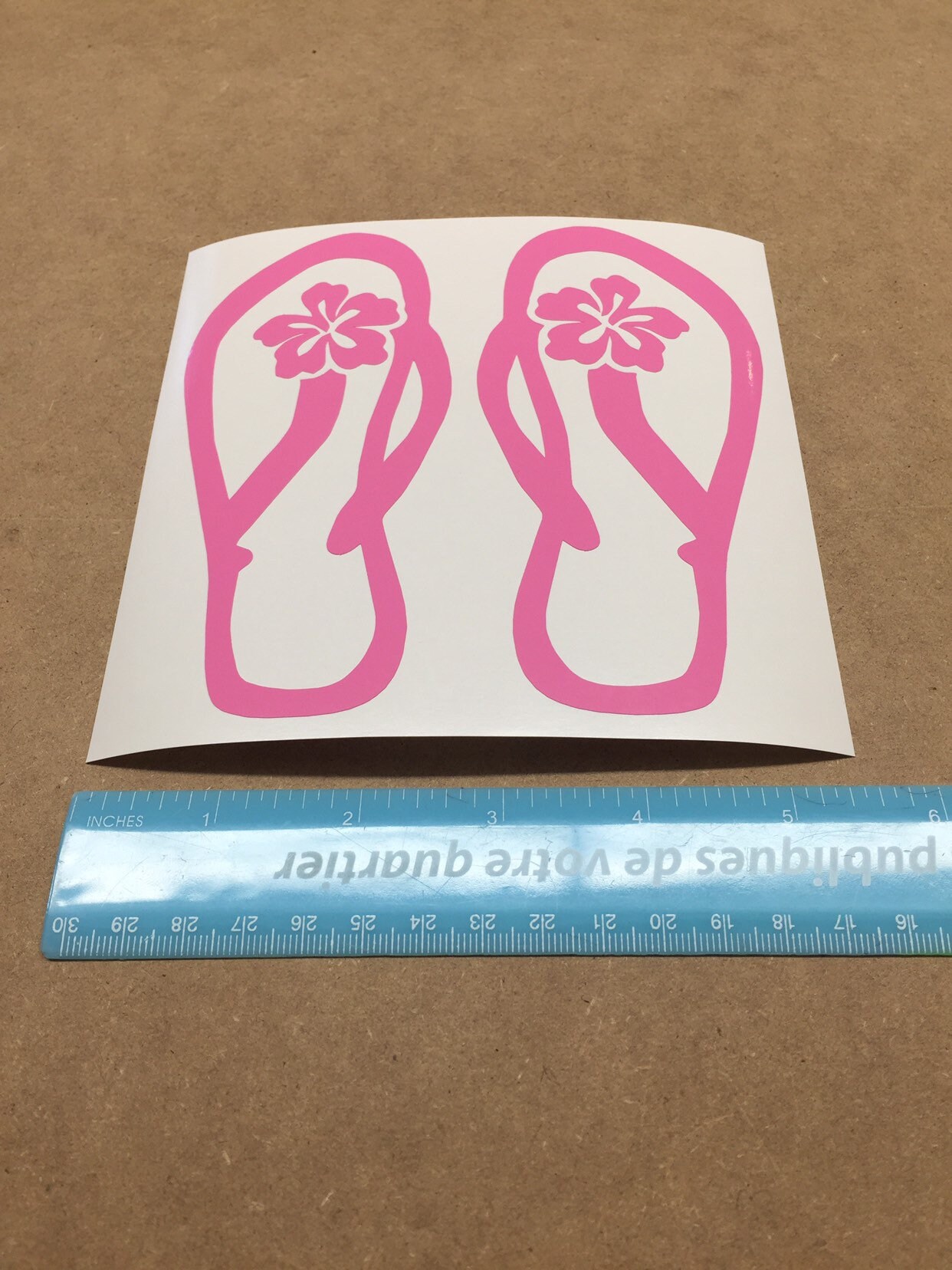 Flip Flops Decals, Beach Decal, Sandals Decal, Beach Decor, Tropical ...