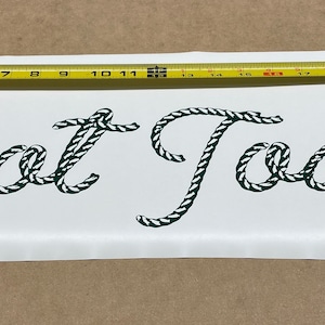 Custom Boat Name Decal, Rope Style Font Decal, Marine Stickers, Pontoon ...