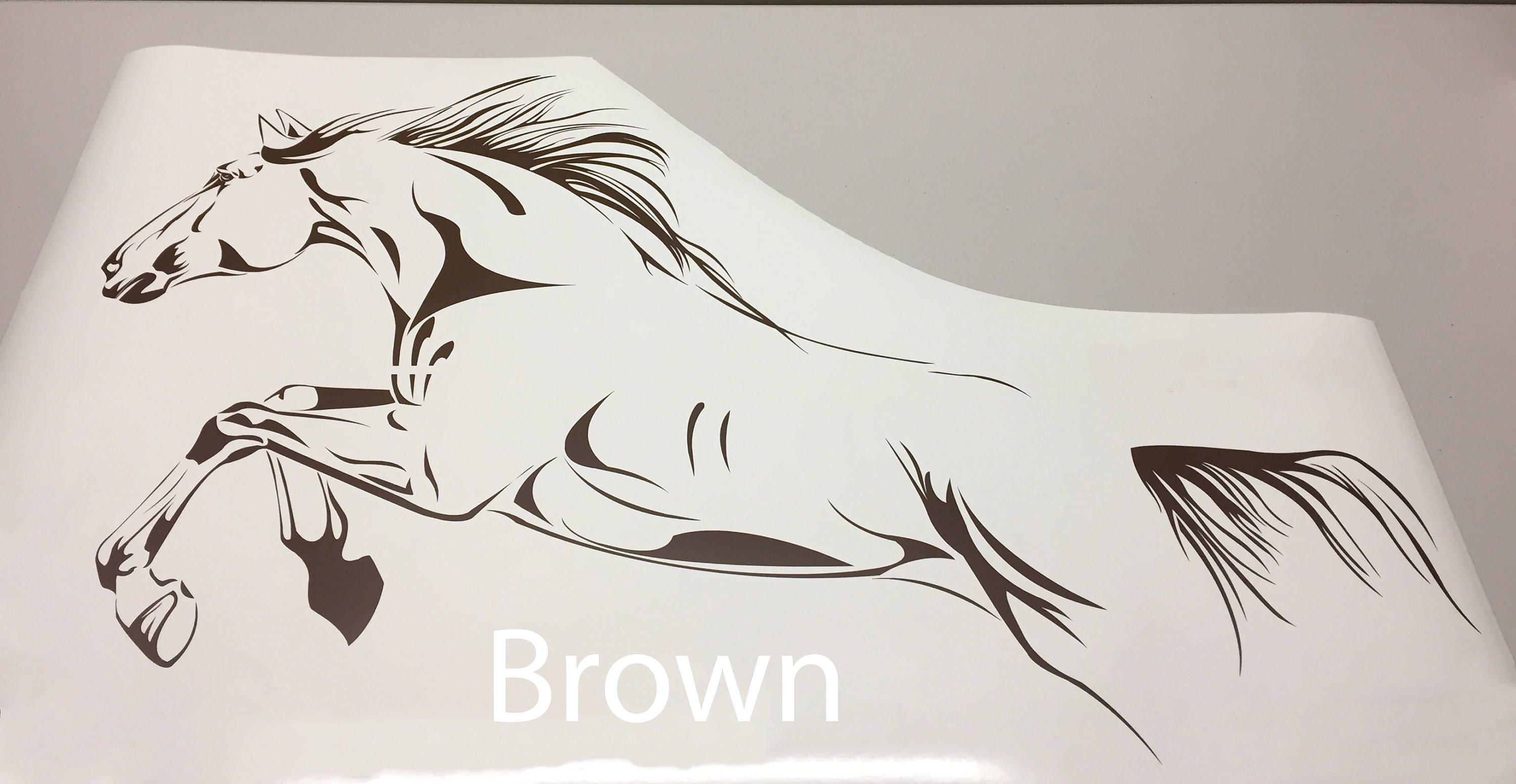 Horse Wall Decal Mustang Vinyl Sticker Stallion Horse Decal - Etsy