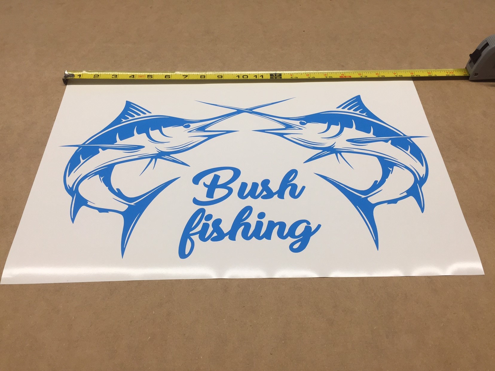 Custom Text Marlin Decal Blue Marlin Personalized Decals | Etsy