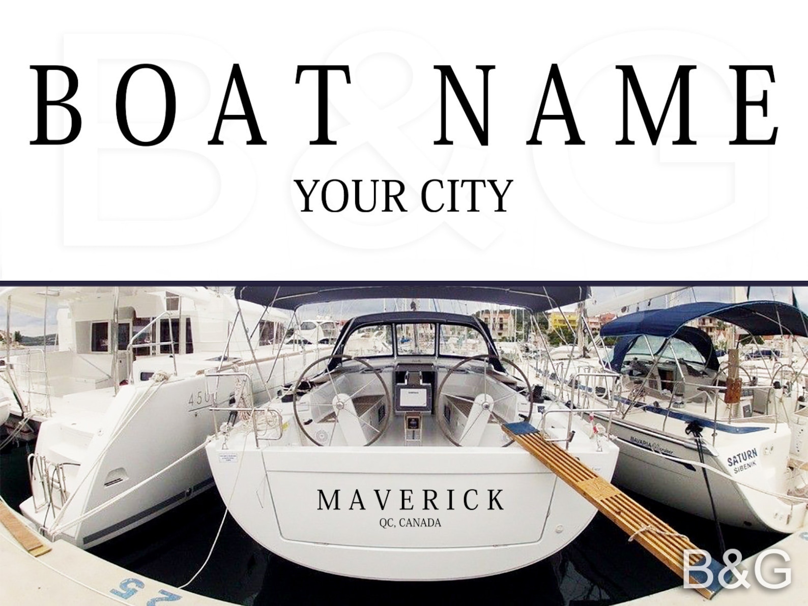 Custom Boat Name Decal Boat Name Personalized Decals Marine Stickers ...