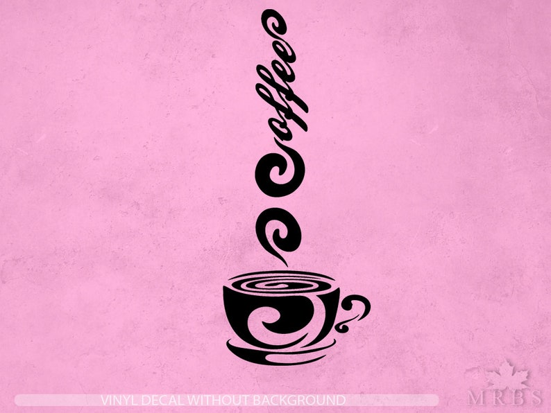 Coffee Decal Coffee Cup Sticker Coffee Cup Decal - Etsy