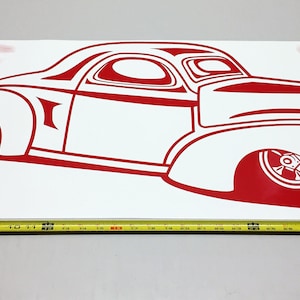 Large Hot Rod Decal, Hot Rod Vinyl Sticker, 40's Willys Decal, Hot Rod ...
