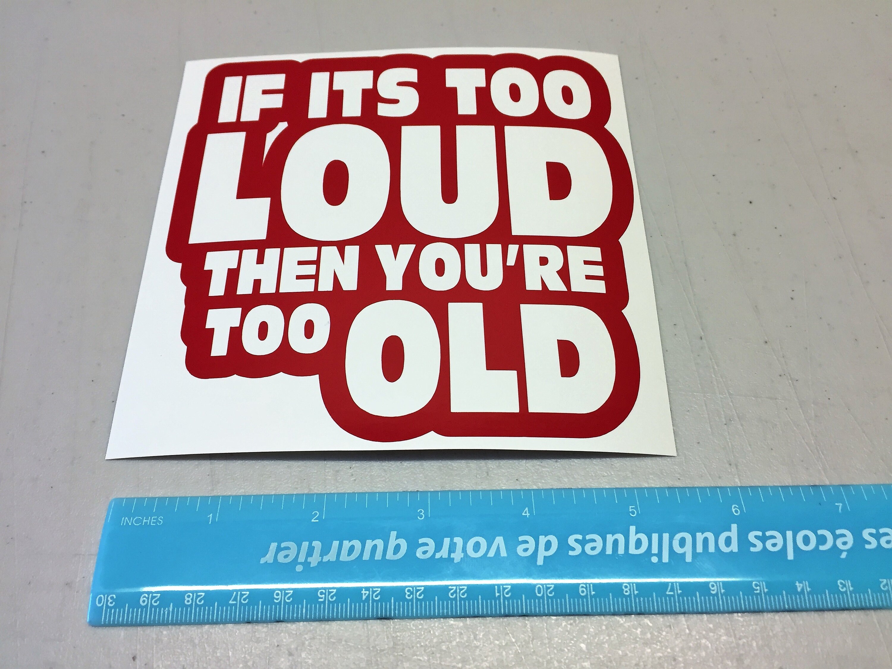 Car Sticker & Wall Decal If It's Too Loud Then | Etsy