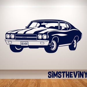Chevelle SS Decal, Large Muscle Car Decal, 1970 Chevelle Sticker ...