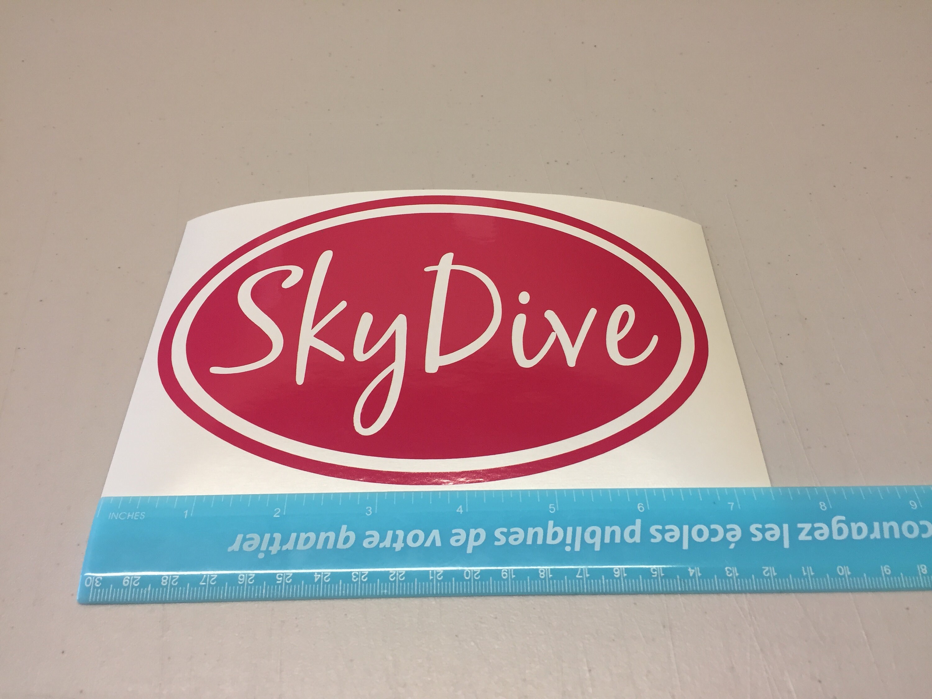 Skydiving Decal, European Skydive Decal, Parachute Decal, Skydiving ...