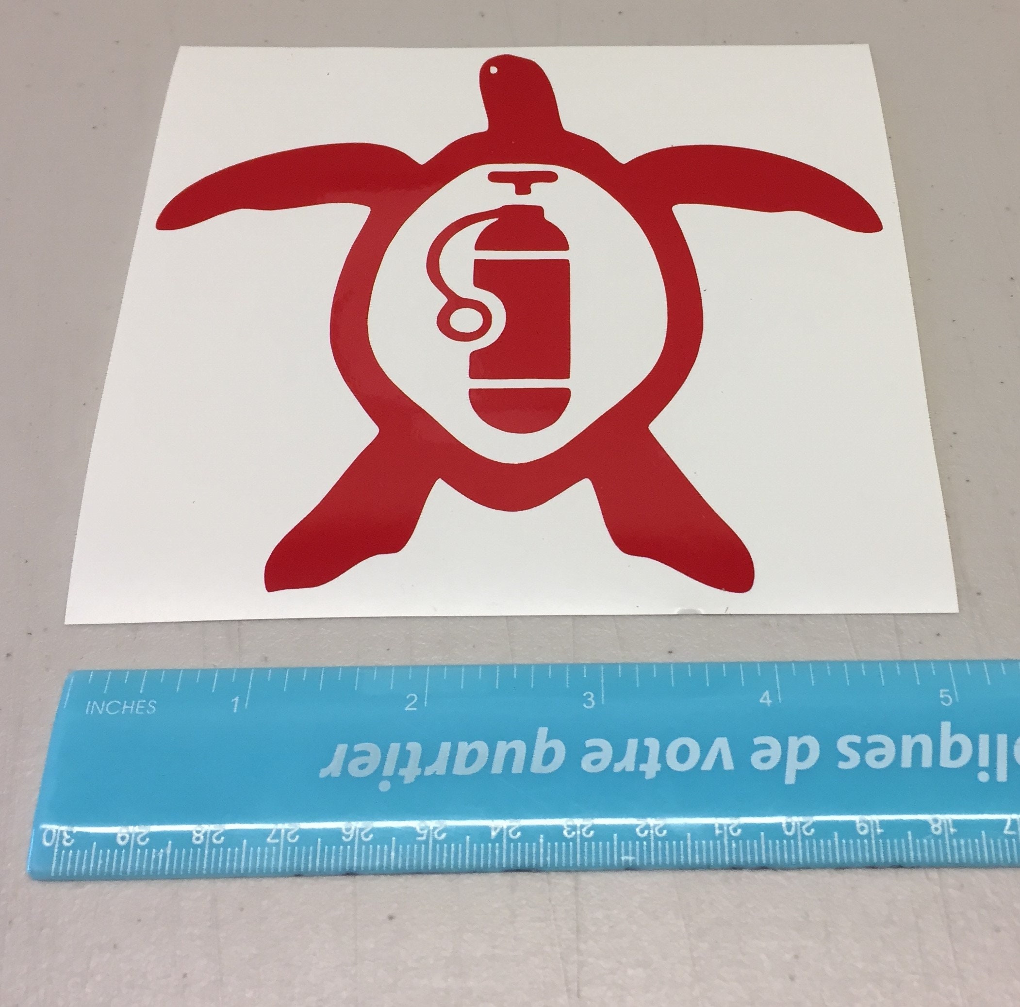 Scuba Diving Decal Turtle Decal Snorkle Decal Turtle | Etsy