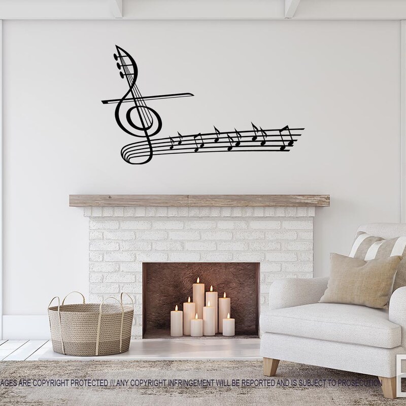 Music Notes Decal - Etsy