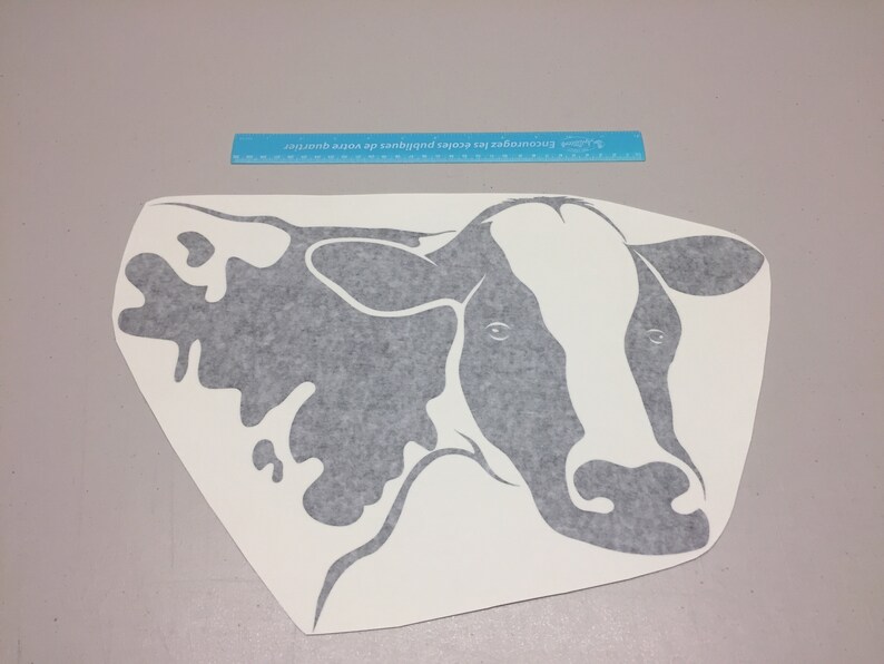 Cow Decal Cow Vinyl Sticker Cow Head Decal Agriculture - Etsy