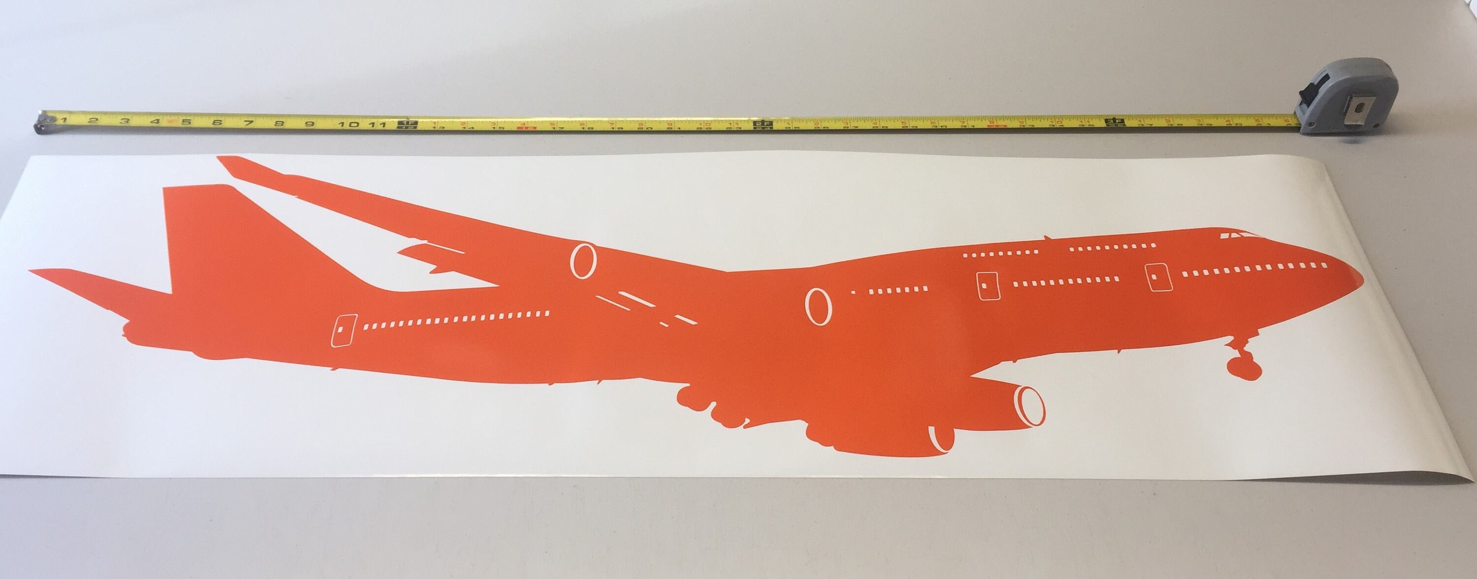 Boeing 747 airplane decal Boeing 747 vinyl sticker airplane | Etsy