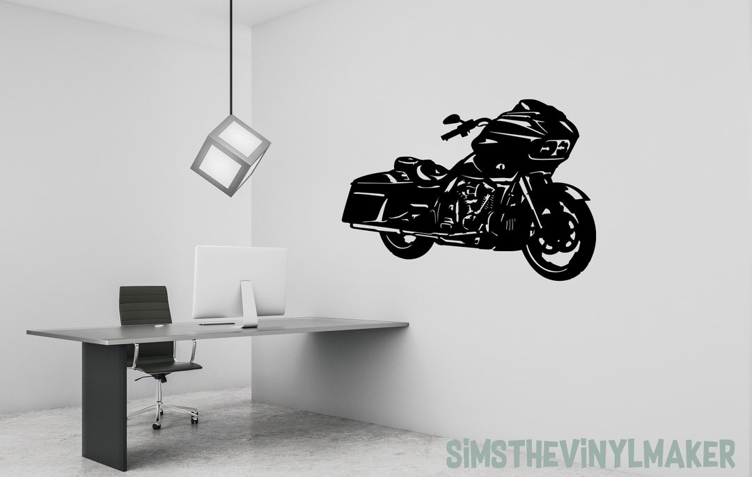 Hd Motorcycle Decal, 2021 Road Glide CVO Vinyl Sticker, HD Moto Wall ...