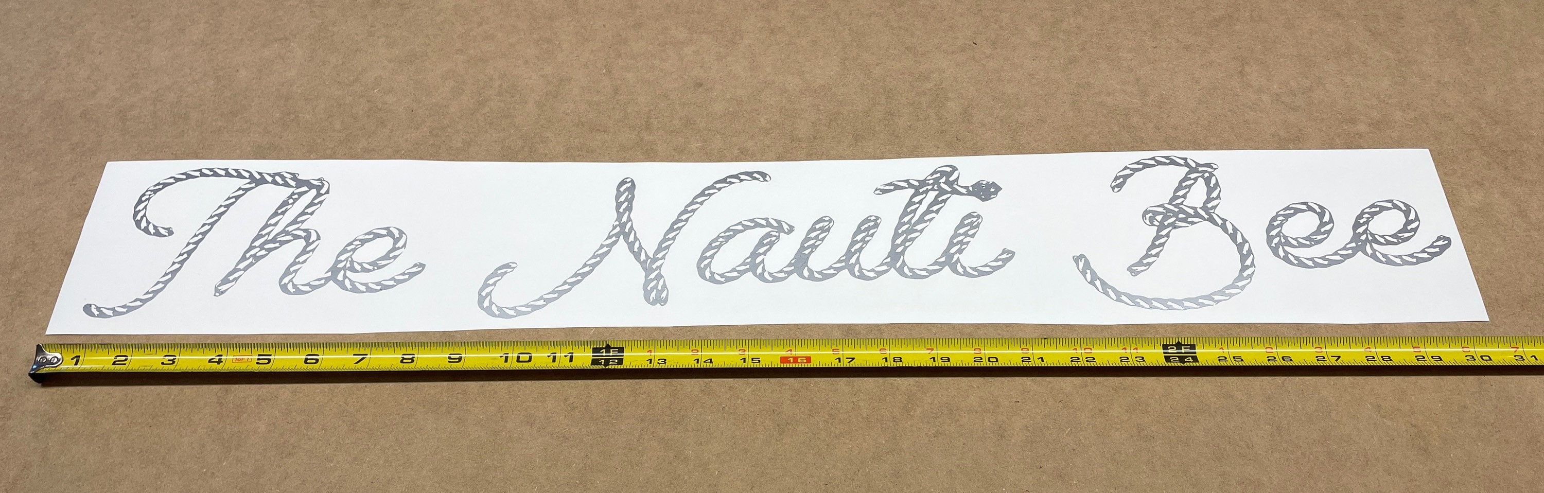 Custom Boat Name Decal Rope Style Font Decal Marine | Etsy