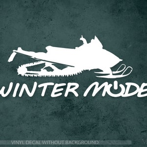 Winter Mode Decal, Snowmobile Decal, Trailer Decal, Winter Mode Sticker ...