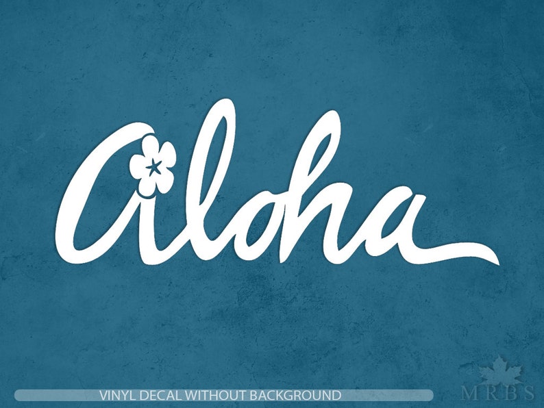 Aloha Decal Beach Decal Hawaiian Decal Beach Decor - Etsy