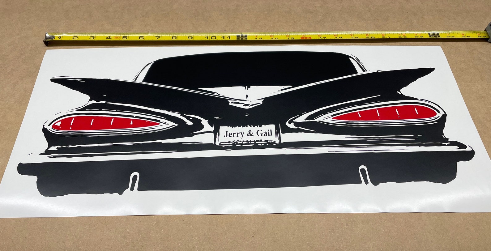 Large Hot Rod Decal, Hot Rod Vinyl Sticker, 1959 Impala Decal, Hot Rod ...