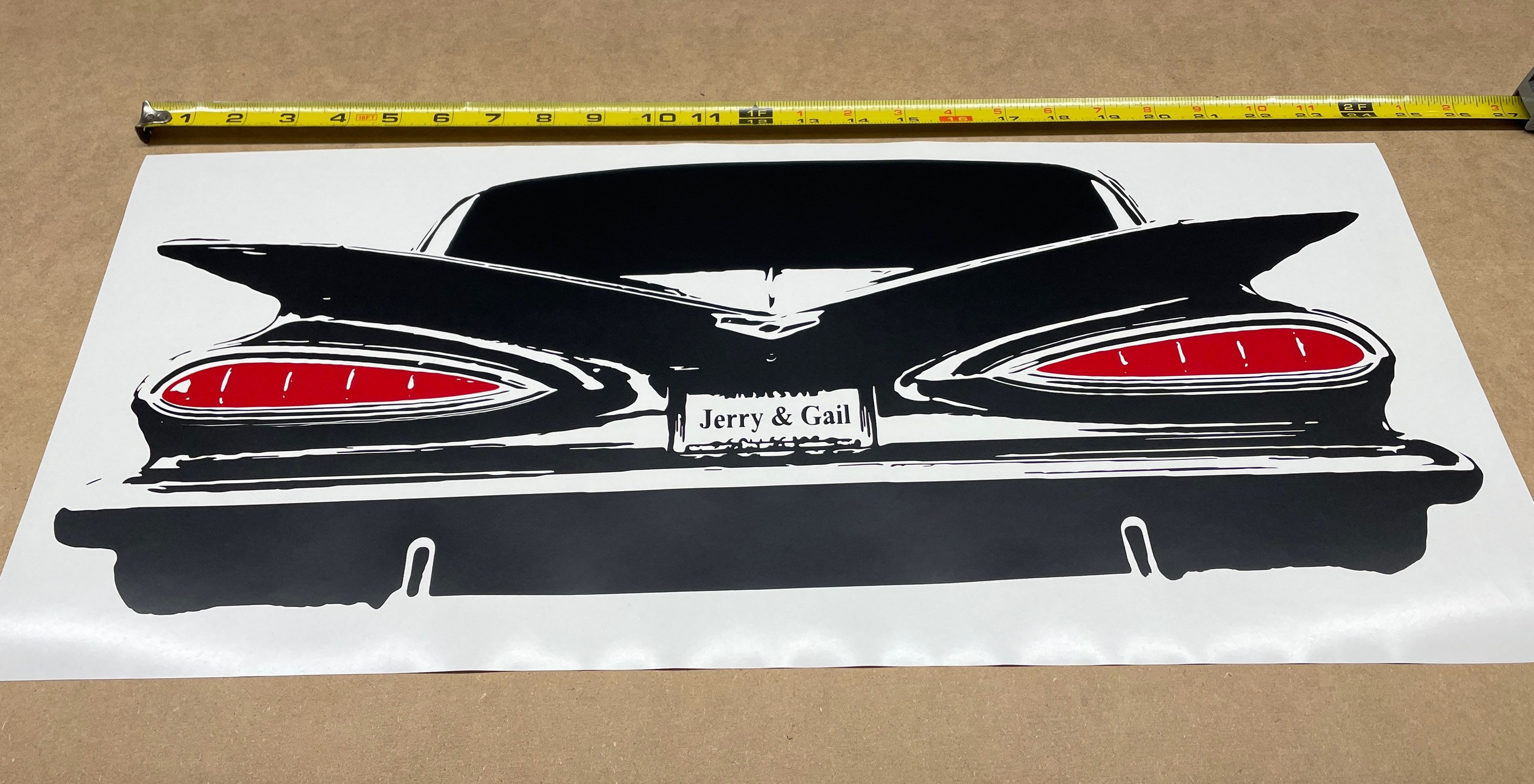 Large Hot Rod Decal, Hot Rod Vinyl Sticker, 1959 Impala Decal, Hot Rod ...