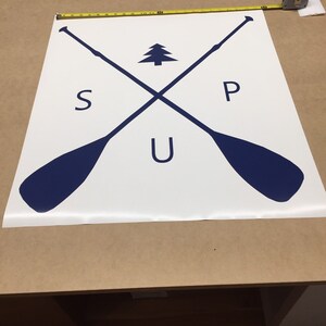 Paddle Board Decal | Cross Paddles Decal | Paddle Board Sticker | Sup ...