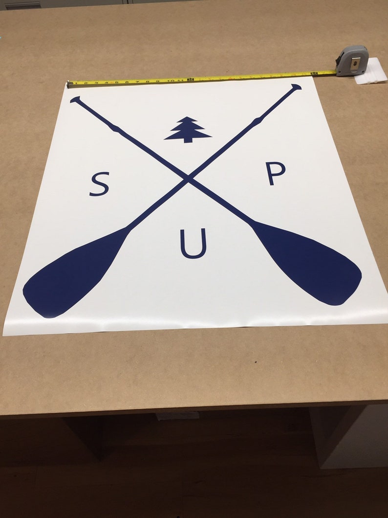 Paddle Board Decal Cross Paddles Decal Paddle Board | Etsy