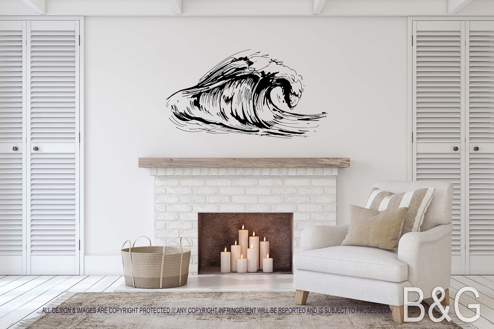 Ocean Big Wave Decal Beach Decal Hawaiian Decal Surf Decal - Etsy Canada