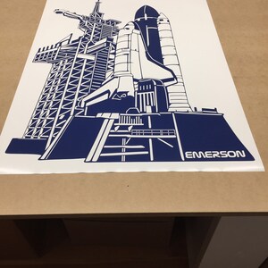 Rocket Launch Station Vinyl Decal, Cosmodome Sticker, Spaceport Wall ...