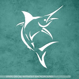 Fishing Decal Marlin Decal Blue Marlin Fishing Decals Tackle Box ...
