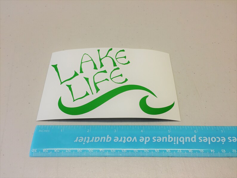 Lake Life Decal, Camping Decal, Kayak Sticker, Wave Decal | Nature ...