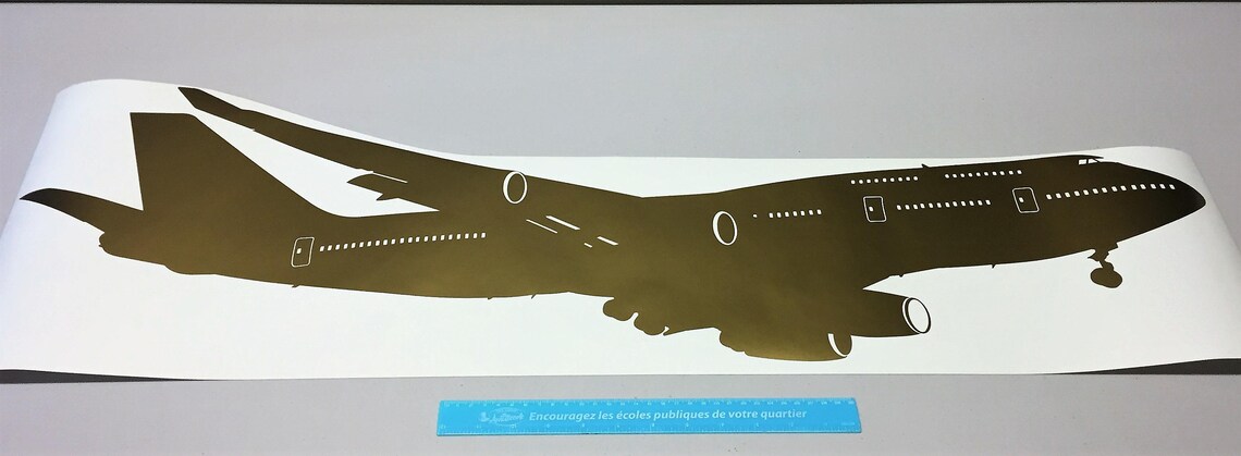 Boeing 747 Airplane Decal Boeing 747 Vinyl Sticker Airplane - Etsy