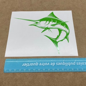 Marlin Decal, Blue Marlin Fishing Decals, Fishing Stickers, Marlin Fish ...
