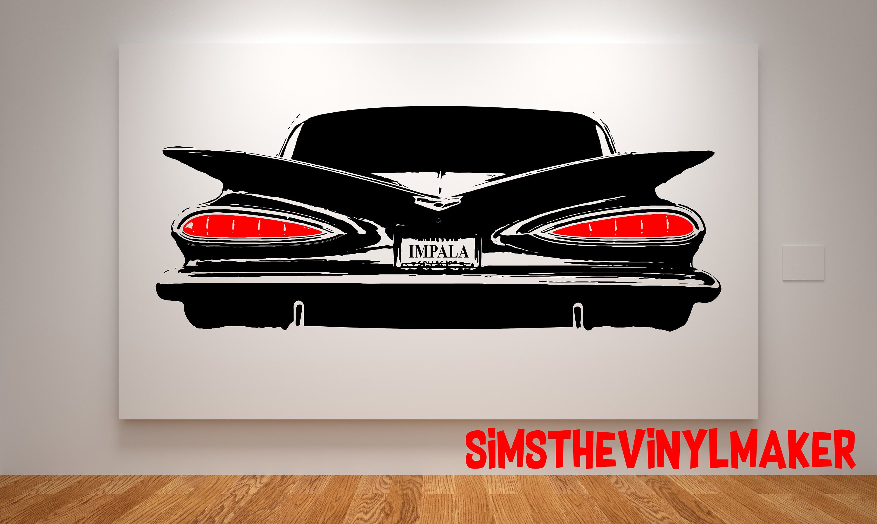 Large Hot Rod Decal, Hot Rod Vinyl Sticker, 1959 Impala Decal, Hot Rod ...