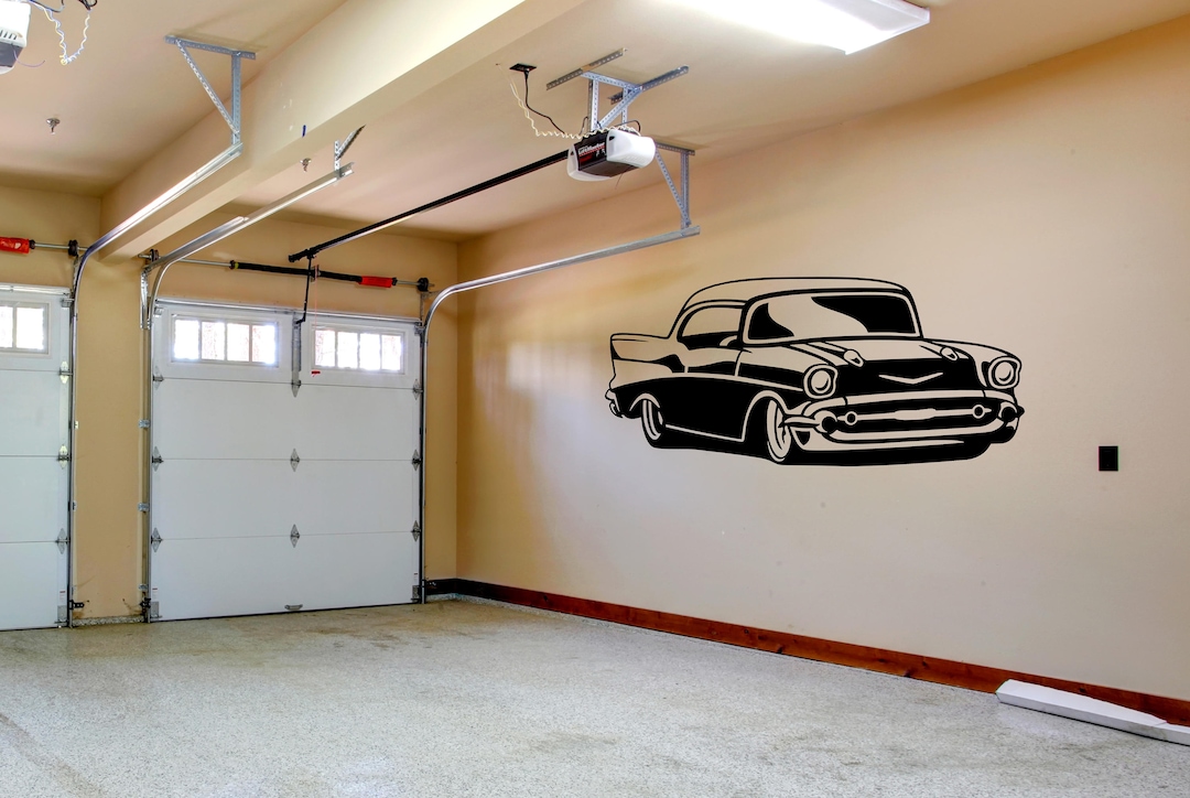 1957 Bel Air Hot Rod Vinyl Decal, Garage Decor - Etsy