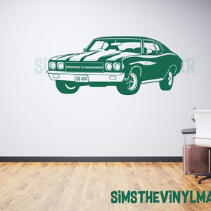 Chevelle SS Decal, Large Muscle Car Decal, 1970 Chevelle Sticker ...