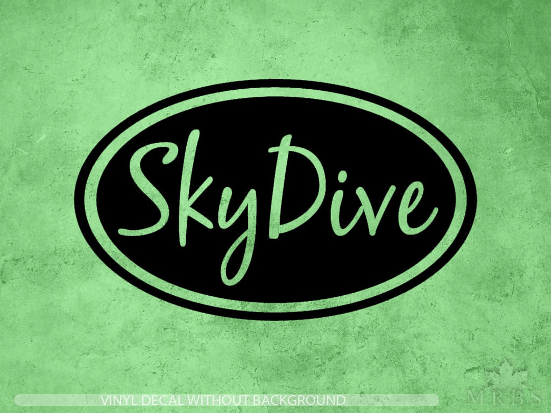 Skydiving Decal, European Skydive Decal, Parachute Decal, Skydiving ...