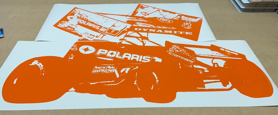 Sprint Car Decal Outlaws Decal Race Car Vinyl Sticker Race - Etsy