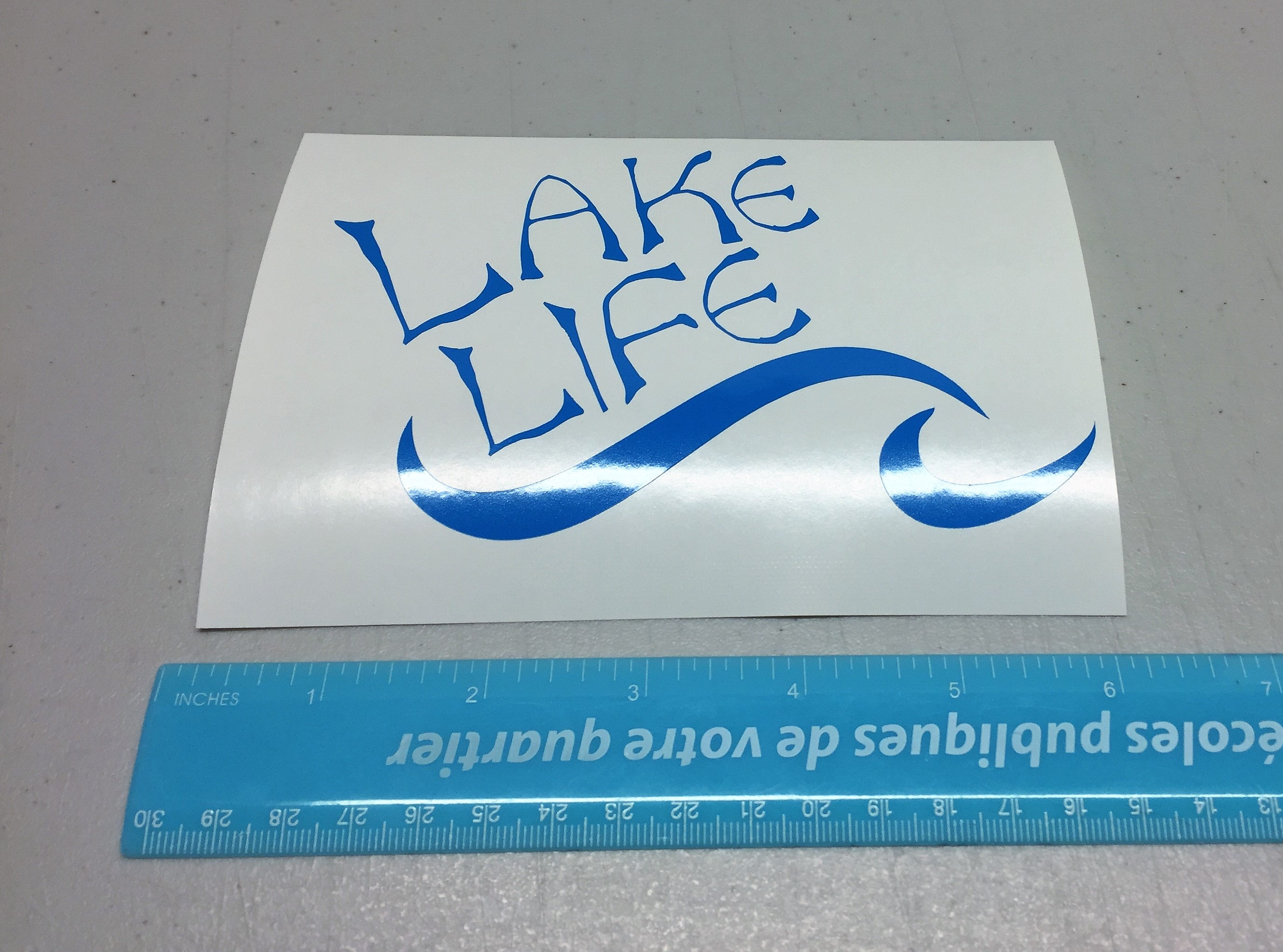 Lake Life Decal Camping Decal Kayak Sticker Wave Decal | Etsy