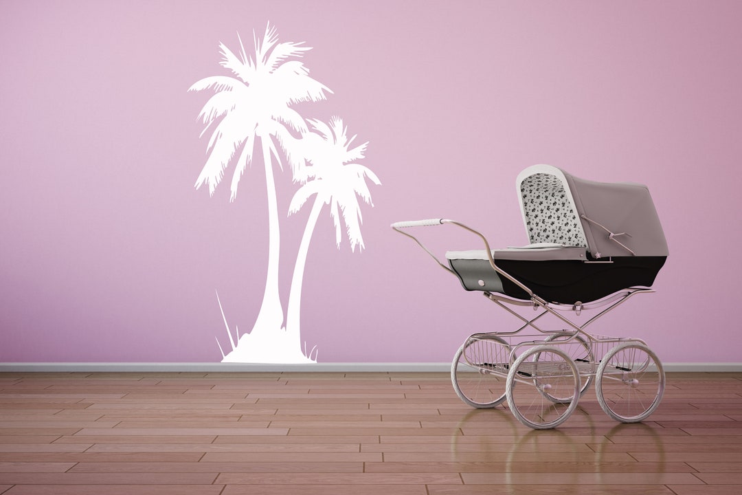 Tropical Palm Tree Wall Decal, Palm Tree Sticker, Palm Tree Décor ...