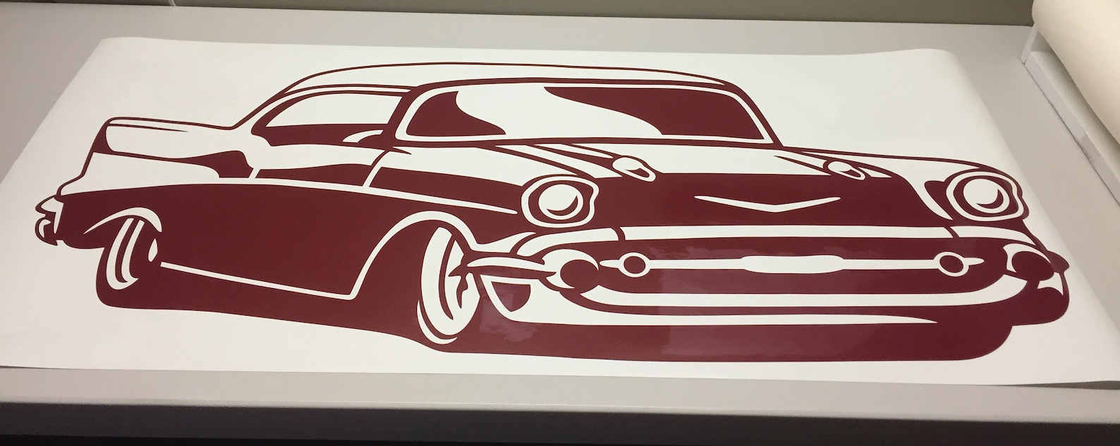 Large Hot Rod Decal, Hot Rod Vinyl Sticker, 1957 Chevy Decal, Hot Rod ...