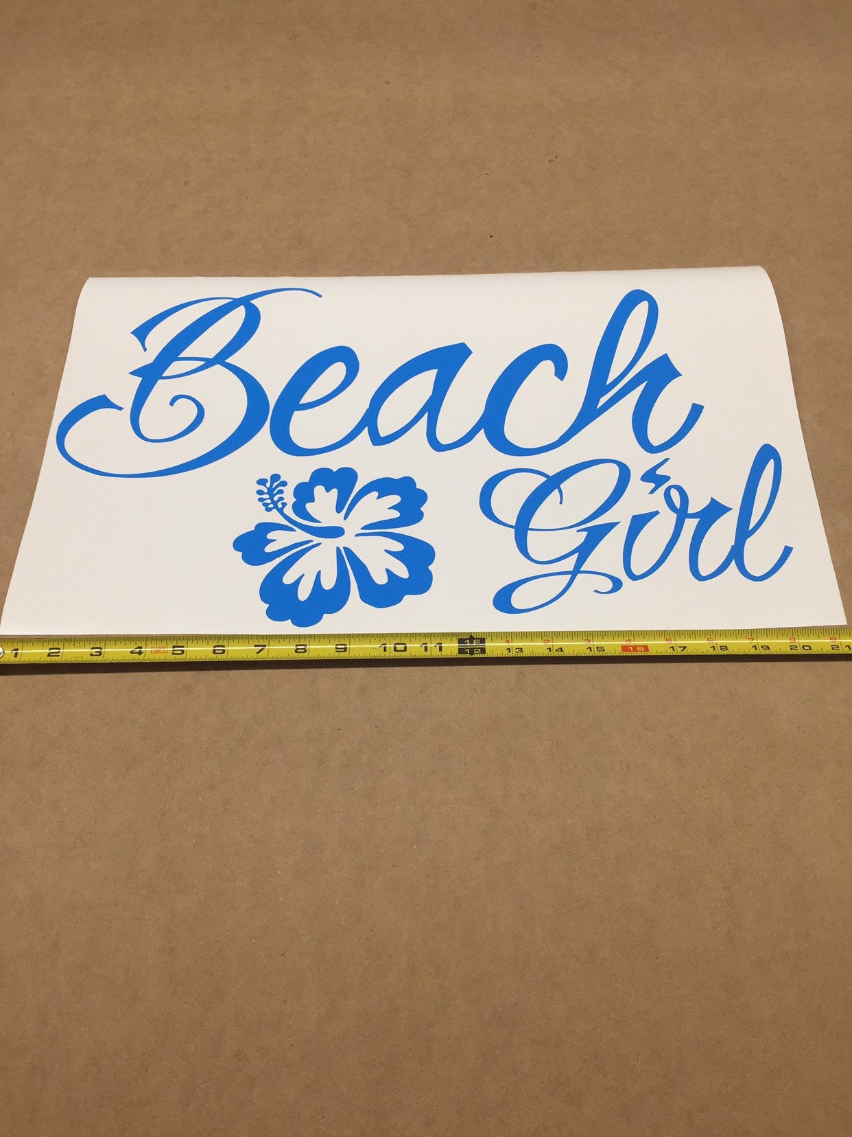 Beach Girl Decal Beach Decal Hawaiian Decal Beach Decor | Etsy