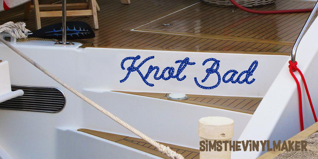 Custom Boat Name Decal Rope Style Font Decal Marine | Etsy