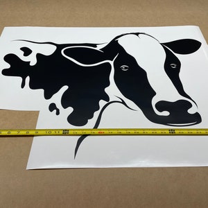Cow Decal, Cow Vinyl Sticker, Cow Head Decal, Agriculture Decal, Cow ...