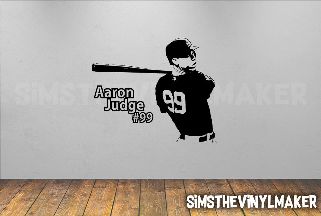 Baseball Decal | Aaron Judge Decal | Boys Bedroom Baseball Decor ...
