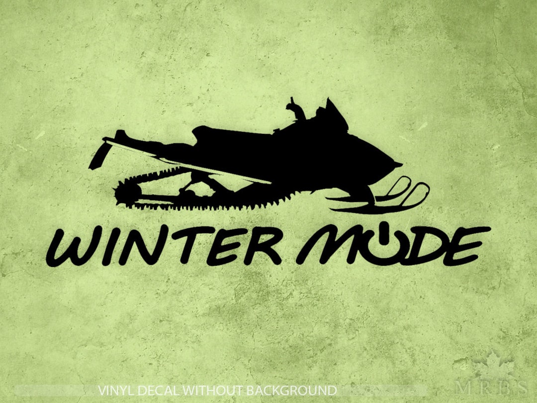 Winter Mode Decal, Snowmobile Decal, Trailer Decal, Winter Mode Sticker ...
