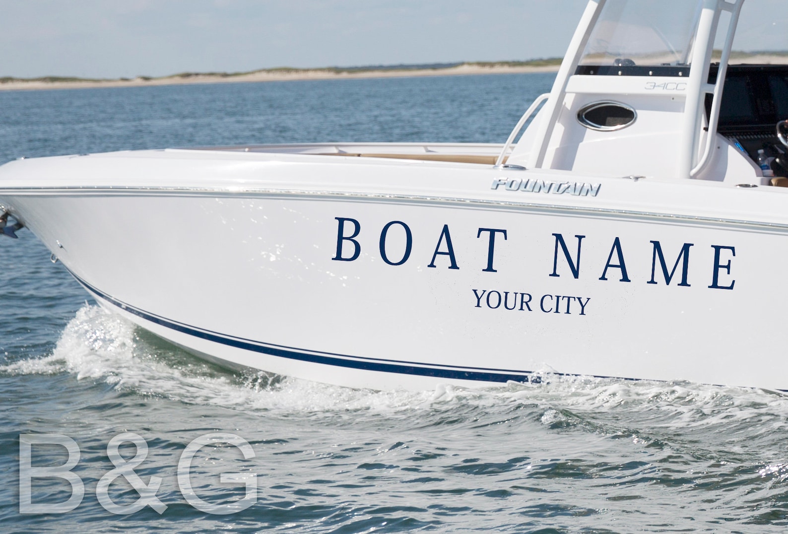 Custom Boat Name Decal Boat name Personalized Decals | Etsy