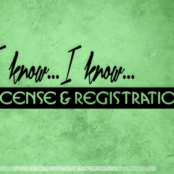 Car Registration Sticker - Etsy