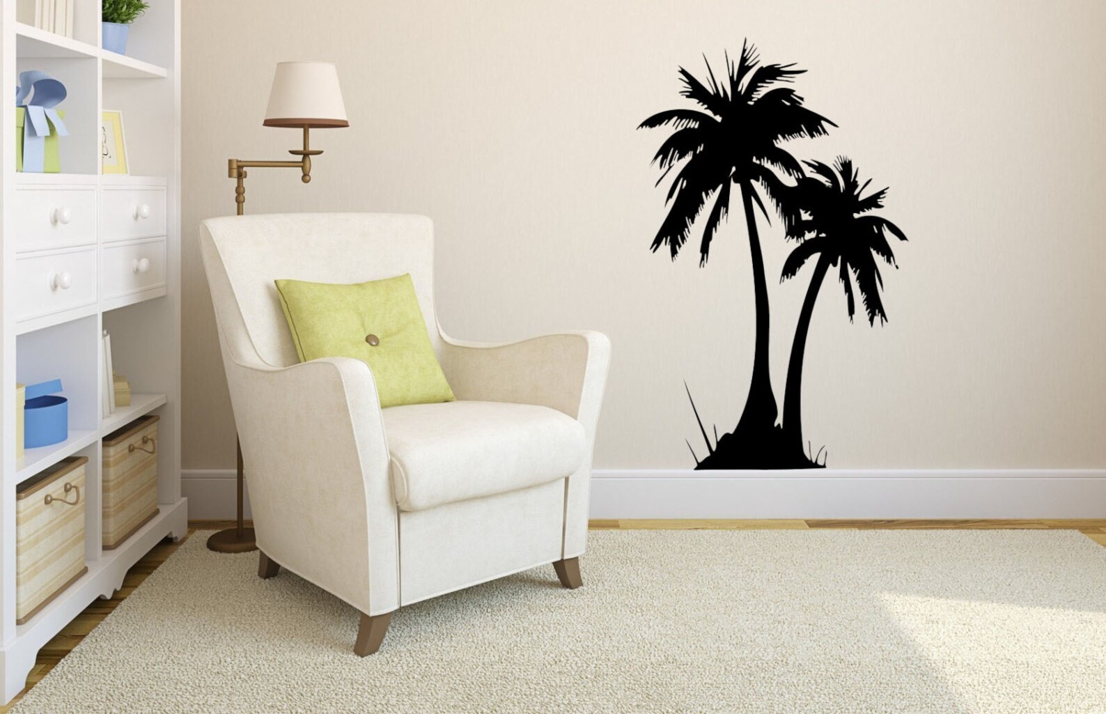 Tropical Palm Tree Wall Decal Palm Tree Sticker Palm Tree - Etsy