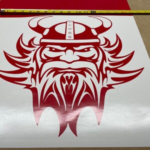 Viking Decal, Viking Head Vinyl Sticker, Viking Head Decal, Viking ...
