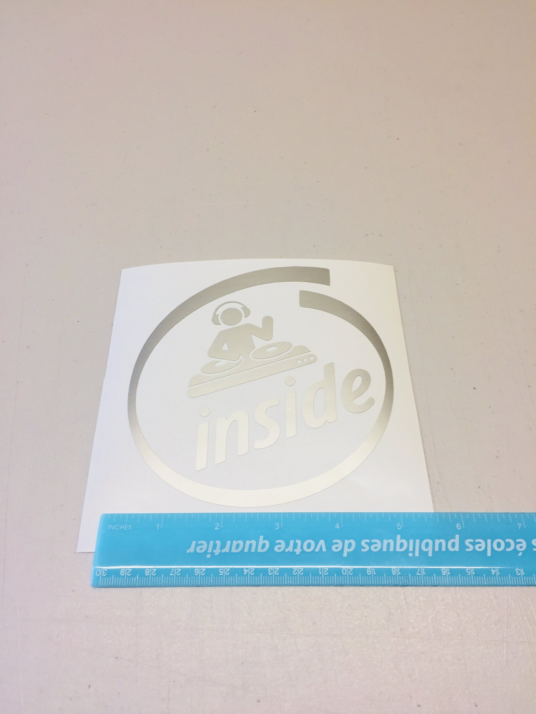 Dj Decal DJ Inside Decal Disc Jockey Inside Vinyl Decal | Etsy