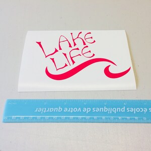 Lake Life Decal, Camping Decal, Kayak Sticker, Wave Decal | Nature ...