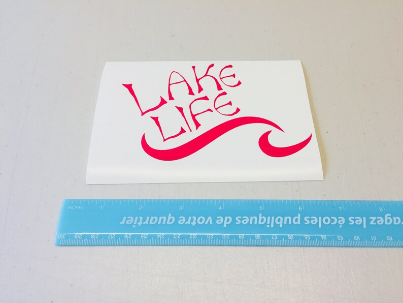 Lake Life Decal, Camping Decal, Kayak Sticker, Wave Decal | Nature ...