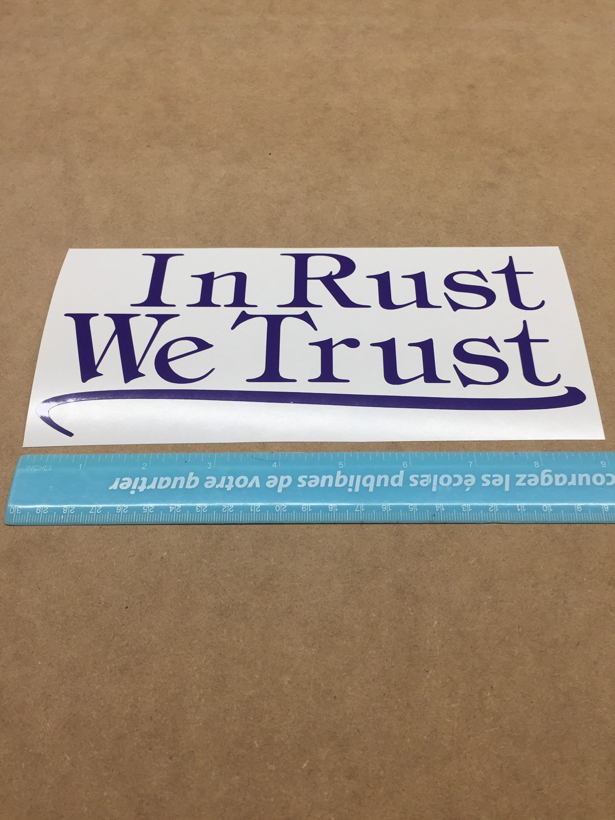 In Rust We Trust Decal | Rusty Vehicle Decal | Funny Decal | Winter Car ...