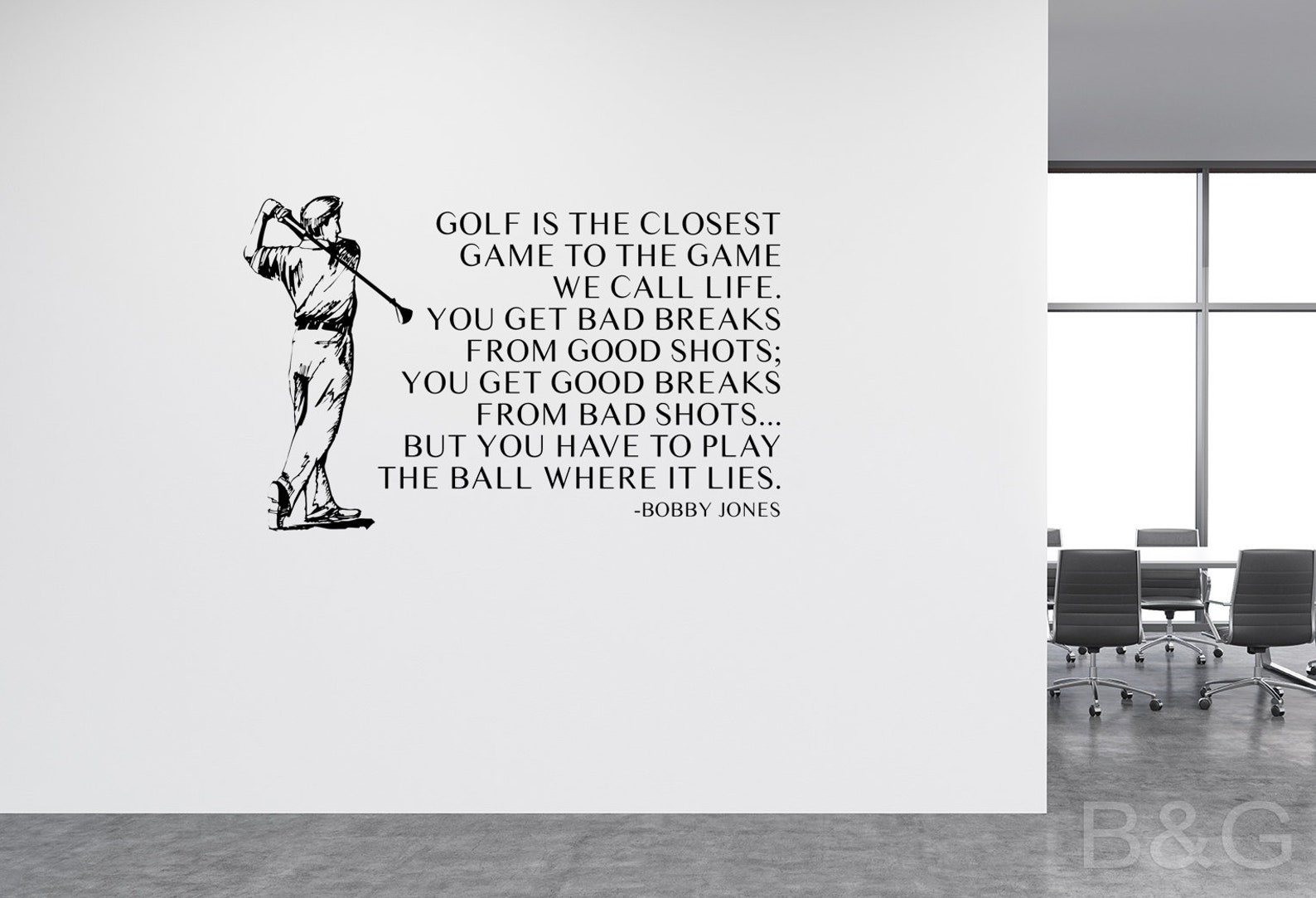 Golf Quote Decal | Golf Player Vinyl Sticker | Golf Themed Decal ...
